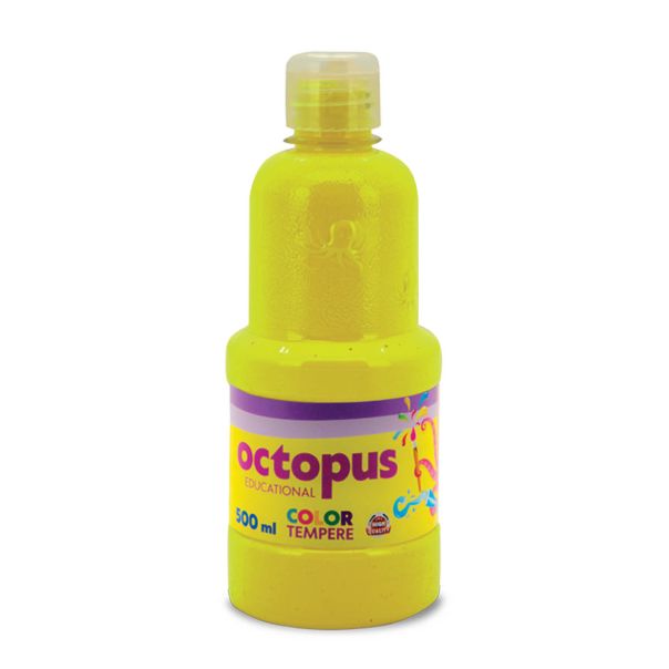 OCTOPUS Tempera 500ml žuta unl-1132