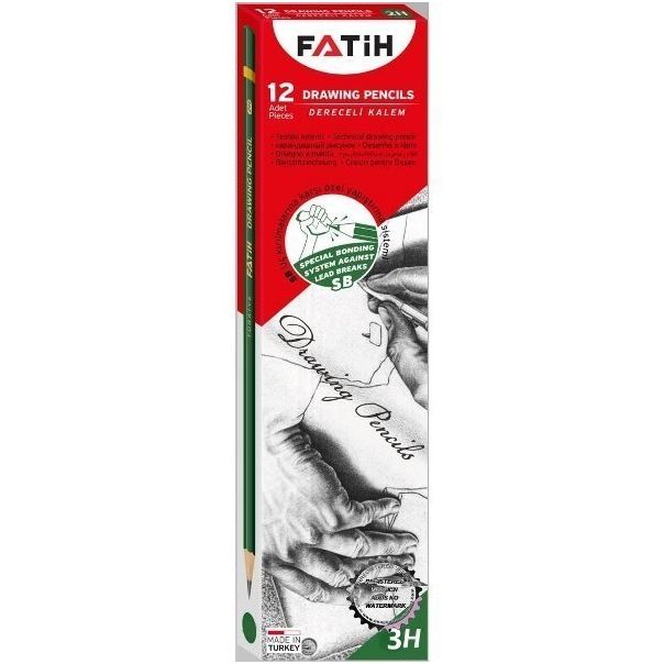 FATIH Olovka grafitna 3h 12/1 fatih