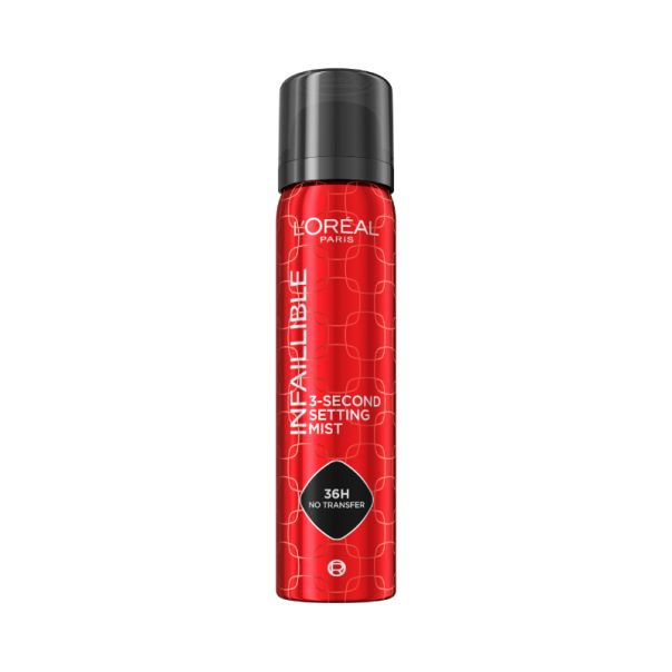 L'Oreal Paris Infaillible 3-second Sprej za setovanje šminke, 75 ml