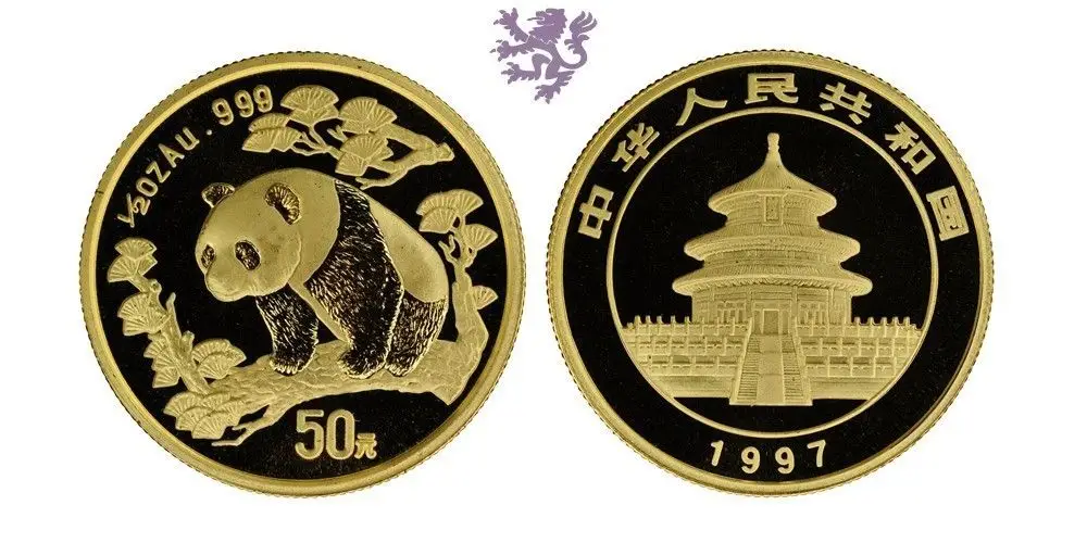 1/2 oz Panda, 1997. large date MS
