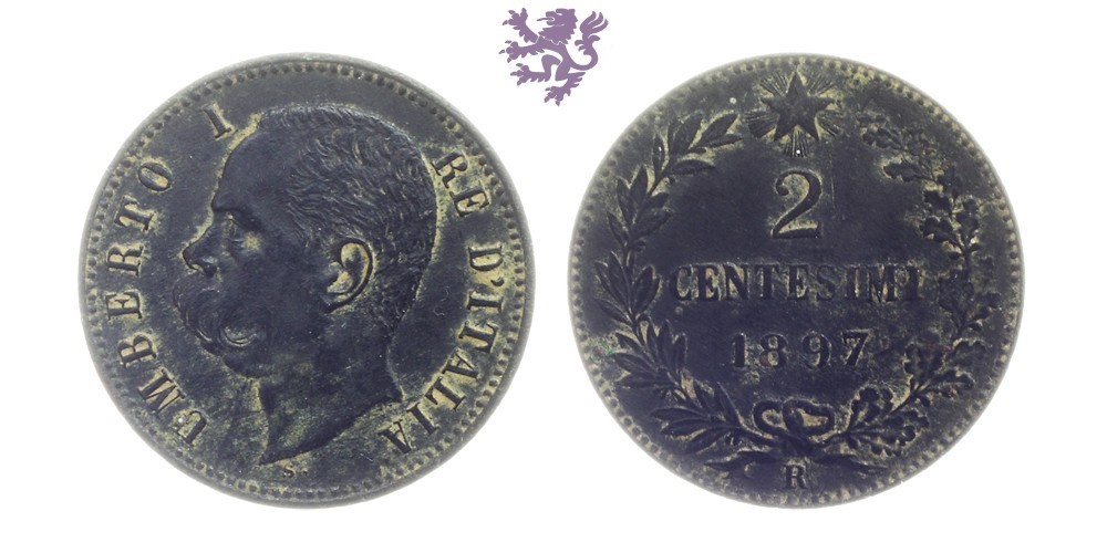 2 Centesimi, 1897.