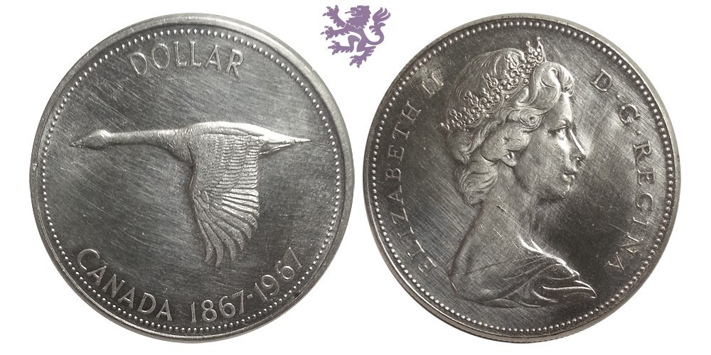1 Dollar, 1867 - 1967, Elizabeth II