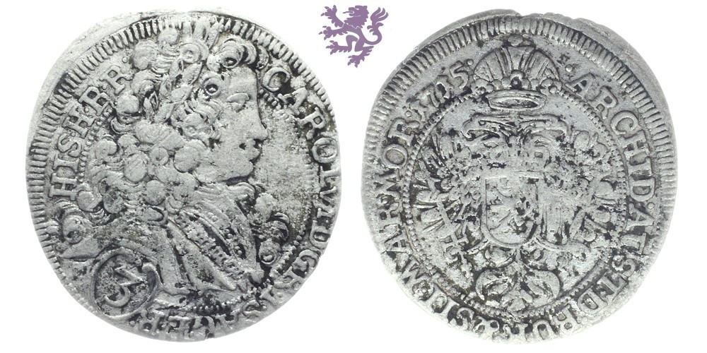 3 Kreuzer, 1715. Carol VI