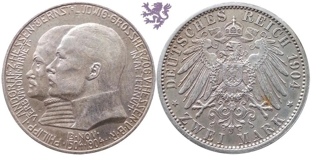 2 mark, 1904. Philipp I Ernst