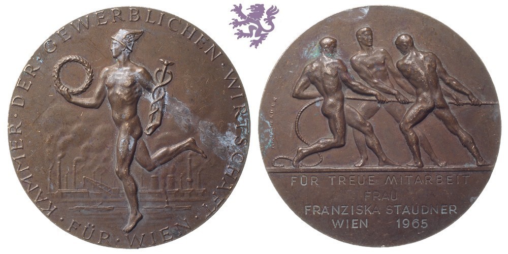 Medalja Für treue Mitarbeit 1965.