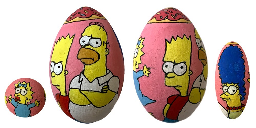 Simpsons wooden egg