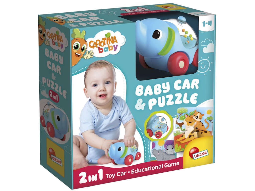 CAROTINA BABY 2U1 AUTO SLON I IGRA PUZZLE LISCIANI