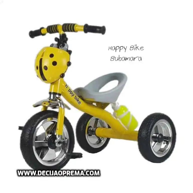 Tricikl Happy Bike Bubamara za decu Žuti