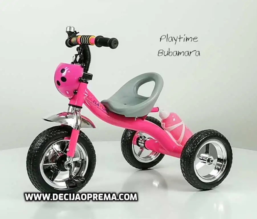 Tricikl Playtime Bubamara za decu Rozi