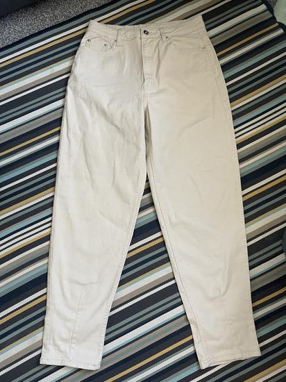 Nove pamučne H&M divided krem pantalone L