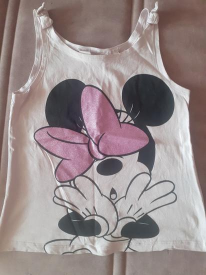 Nova H&M Minnie Mouse lila majica na bretele,122