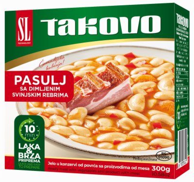 PASULJ SA DIMLJENIM SVINJSKIM REBRIMA TAKOVO 300G
PASULJ SA DIMLJENIM SVINJSKIM REBRIMA TAKOVO 300G