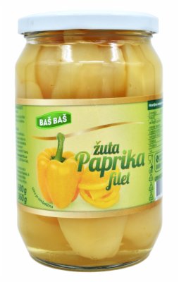 PAPRIKA ZUTA BARENA FILET  BAS BAS 680G
PAPRIKA ZUTA BARENA FILET BAS BAS 680G