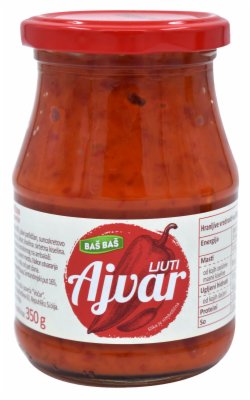 AJVAR UPRZENI LJUTI BAS BAS 350G
AJVAR UPRZENI LJUTI BAS BAS 350G