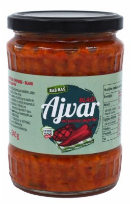 AJVAR HOMEMADE STYLE BLAGI BAS BAS 540G
AJVAR HOMEMADE STYLE BLAGI BAS BAS 540G