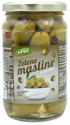 MASLINE ZELENE SA PAPRIKOM BAS BAS 370G
MASLINE ZELENE SA PAPRIKOM BAS BAS 370G