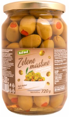 MASLINE ZELENE SA PAPRIKOM BAS BAS 720G
MASLINE ZELENE SA PAPRIKOM BAS BAS 720G