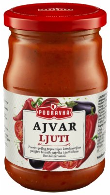 AJVAR LJUTI INDUSTRIJSKI PODRAVKA 350G
AJVAR LJUTI INDUSTRIJSKI PODRAVKA 350G