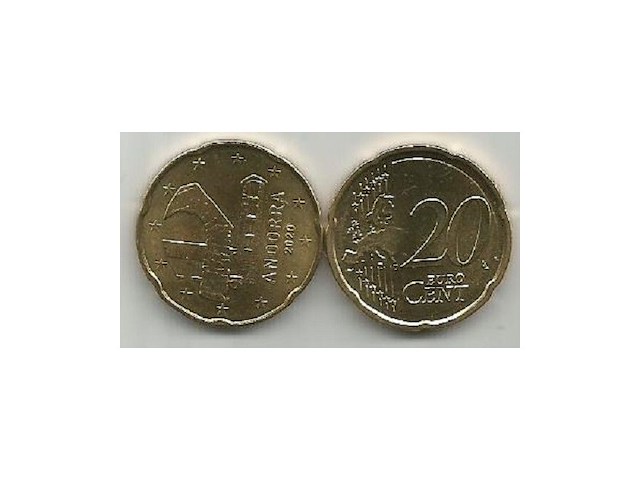 Andora 20 euro cent 2020. UNC