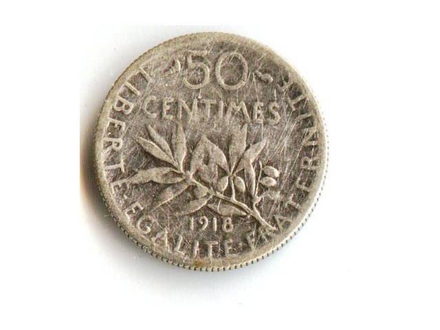 FRANCUSKA 50 centimes 1918