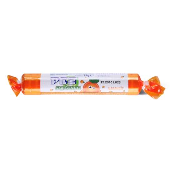 Bombone PEZ dextrose rolls-narandža 39g