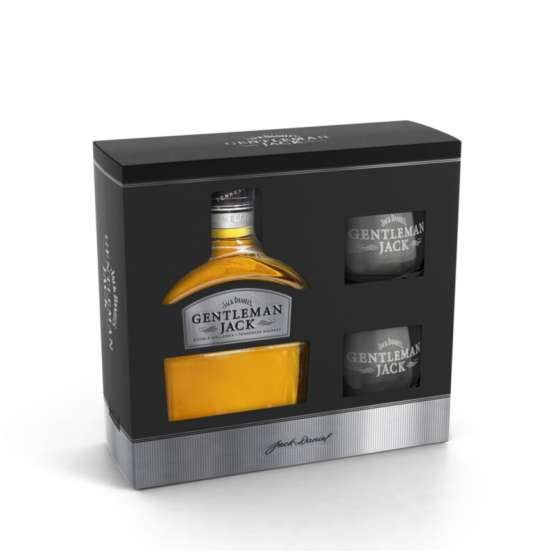 Viski GENTLEMEN JACK + 2 glass 0.7l