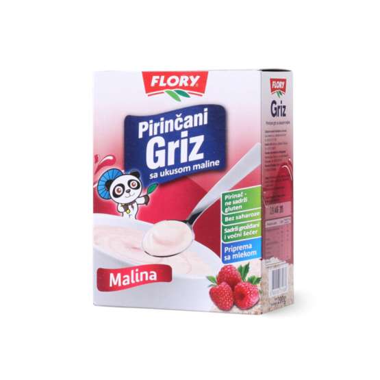 Griz FLORY pirinčani sa ukusom maline 210g