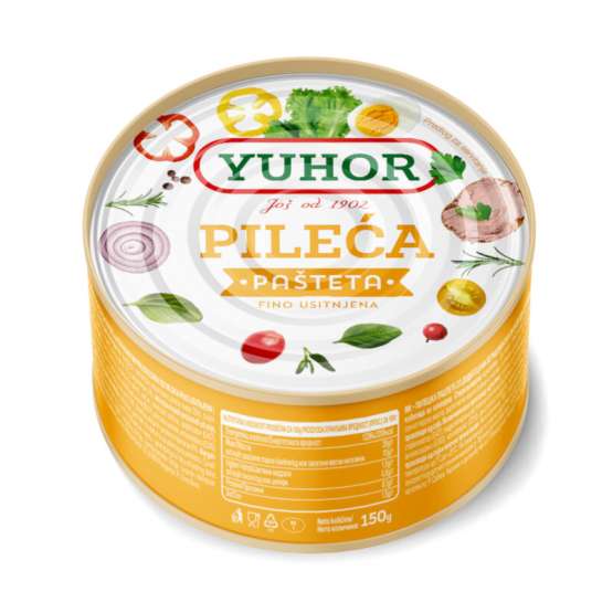 Pileća pašteta YUHOR limenka 150g