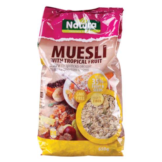 Musli NATURA sa 35% tropskog voća 650g