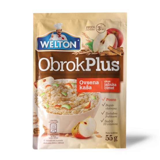 Ovsena kaša OBROK PLUS jabuka cimet 55g