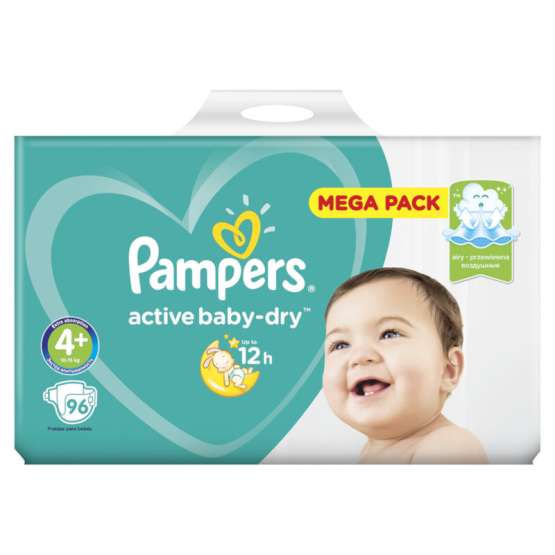 Pelene za decu PAMPERS 4+ 96 MBM