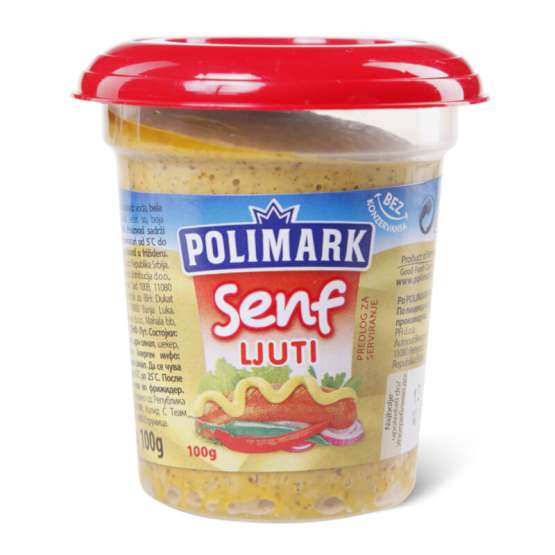 Senf POLIMARK ljuti časa 100g