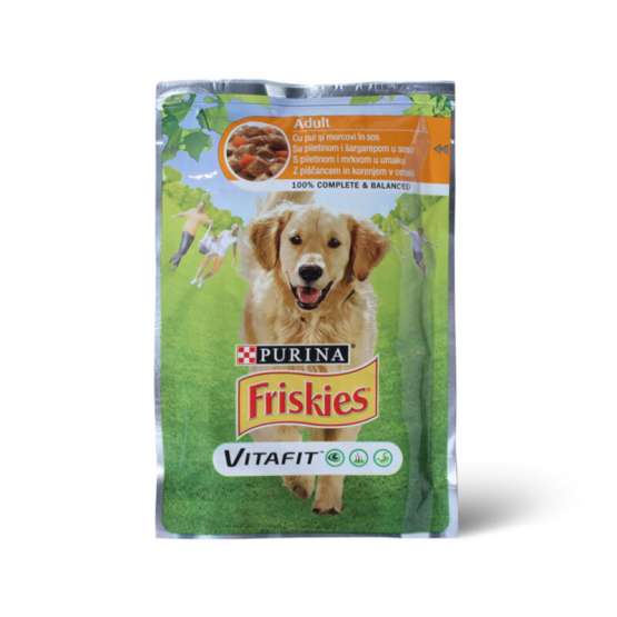 Hrana za pse FRISKIES preliv Adult Piletina 100g