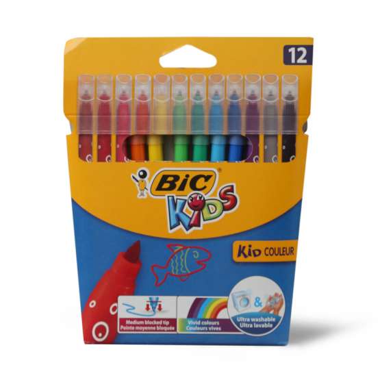 Flomasteri Kids Colour BIC blister 12/1