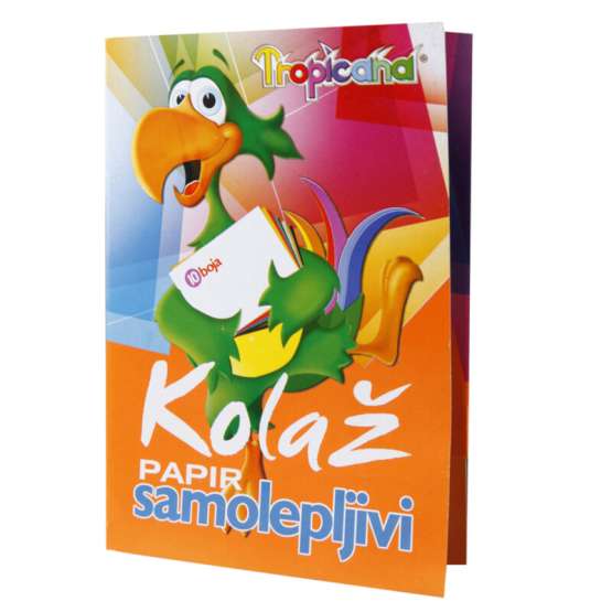 Kolaž papir B5 samolepljivi Tropicana