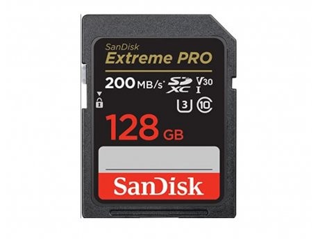 SanDisk SDXC 128GB Extreme Pro 200MB/s V30 UHS-I Class10 U3 V30