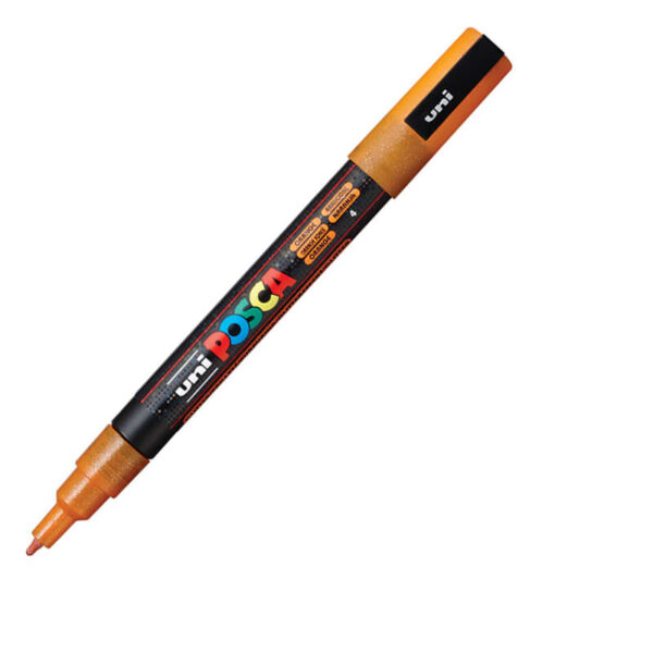 UNI Akrilni Marker POSCA 0.9-1.3mm (PC-3ML Narandžasta šljokice)