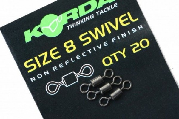 Virble Korda Swivels Size 20kom KS20 vel. 8