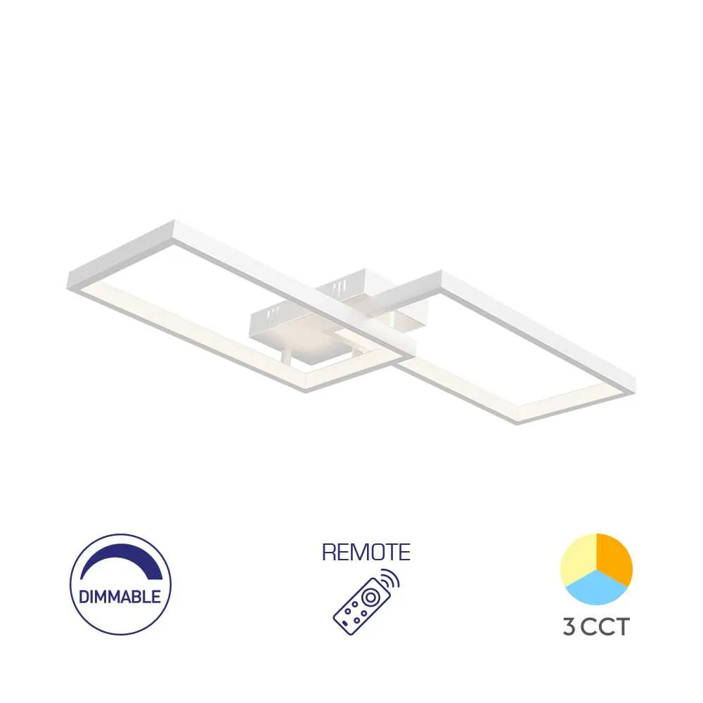 LED PLAFONJERA NELA SS1 RND BELA 40W REMOTE IP20