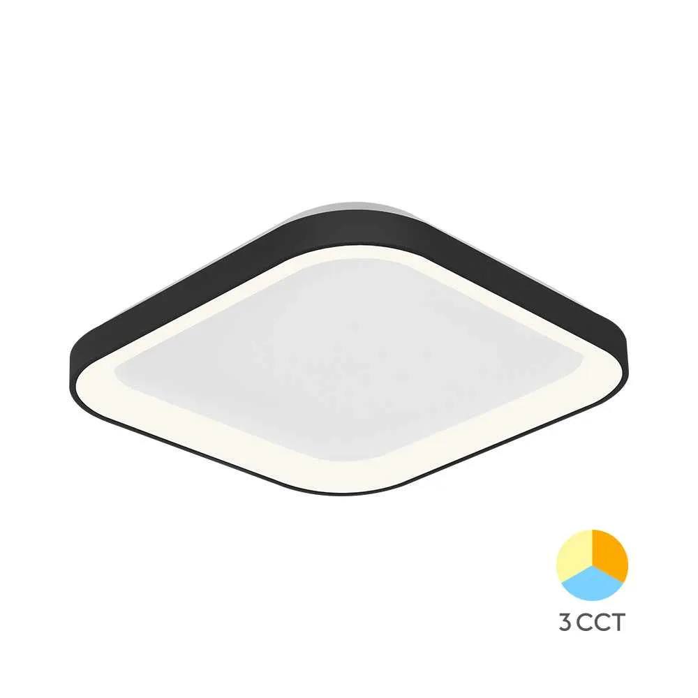 LED PLAFONJERA BELLA S SR KVADRATNA CRNA 36W 3U1 IP20