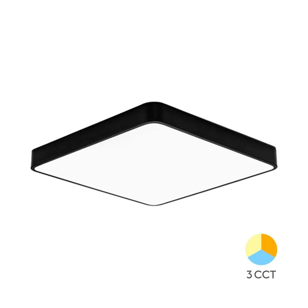 LED PLAFONJERA BLADE SS KVADRATNA CRNA 45W 3U1