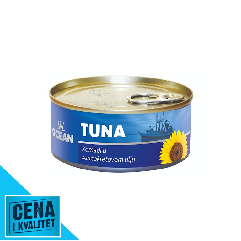 Ocean tuna komadi u sunc ulju 160g ocean