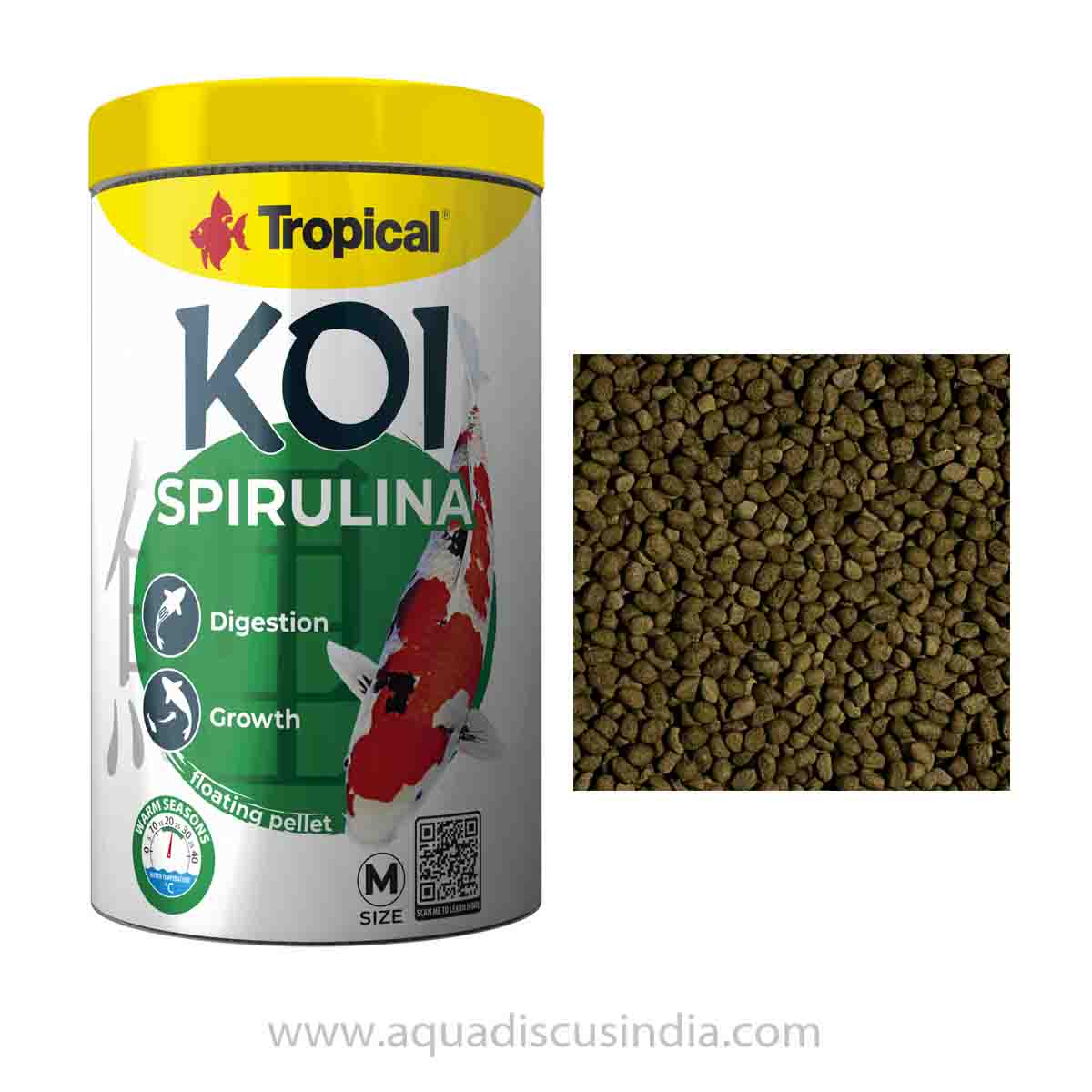 Tropical Koi Spirulina pellet size S 1000ml