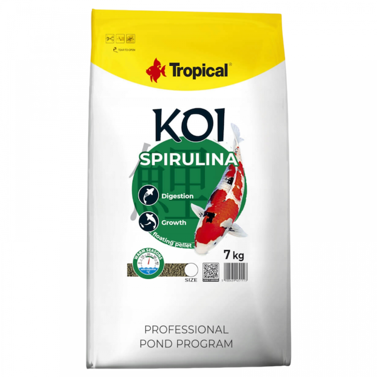 Tropical Koi Spirulina pellet size S 7KG