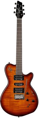 Godin xtSA Lightburst Flame električna gitara + torba