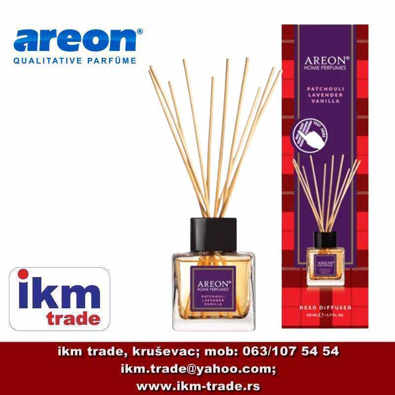 AREON HOME PERFUME – RED – PATCHOULI, LAVANDER, VANILLA – osveživač prostora sa štapićima PAČULI, LAVANDA, VANILA 50ml