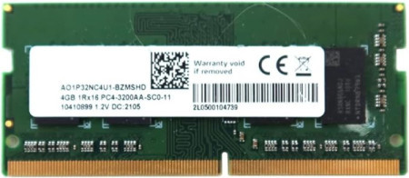 AData SODIMM DDR4 4GB 3200MHz AO1P32NC4U1-BZMSHD bulk memorija