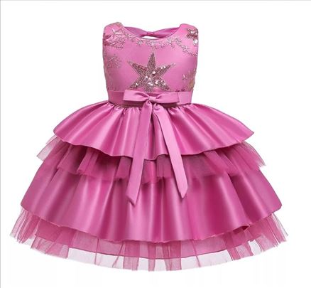 Roze svečana haljina za decu