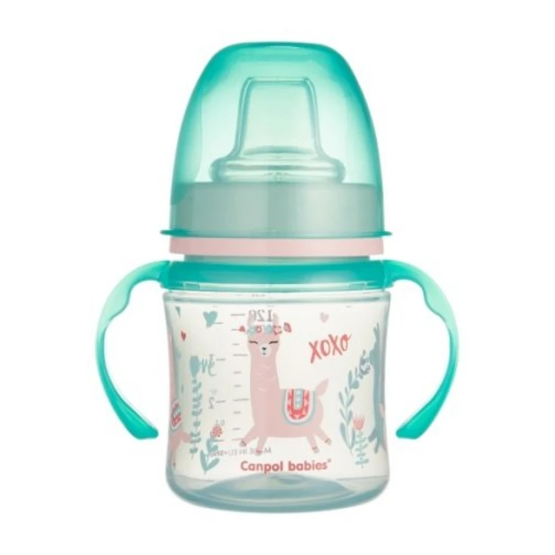 Canpol trening šolja za bebe 120ml Exotic Animals, Zelena