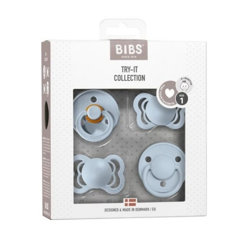 Bibs Try-it set duda za bebe Baby Blue, 0-6m